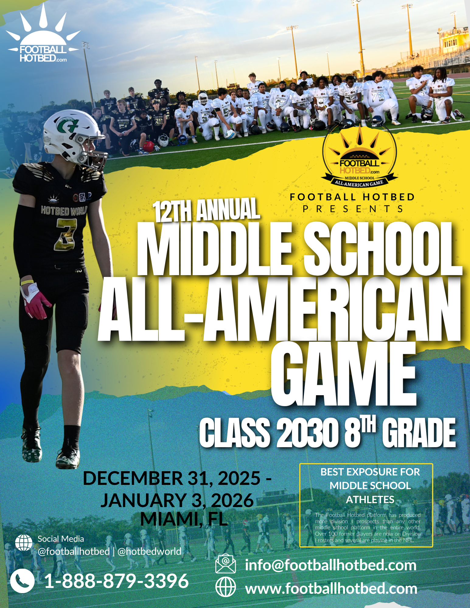 12th Annual Middle School All-American Games | Class of 2030 - Football ...